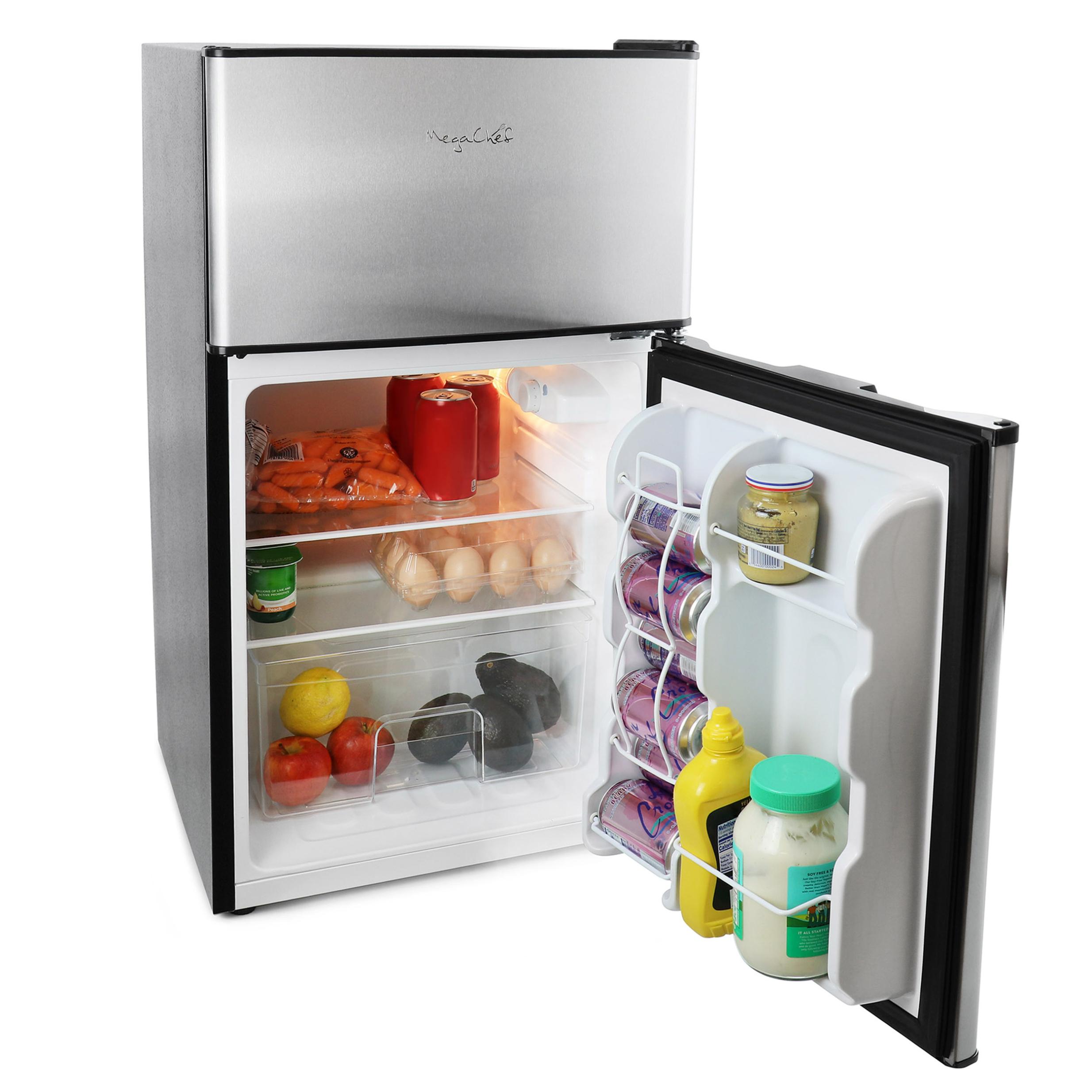 Affordable MegaChef 3.2 Cubic Feet 2 Door Refrigerator-Freezer in ...