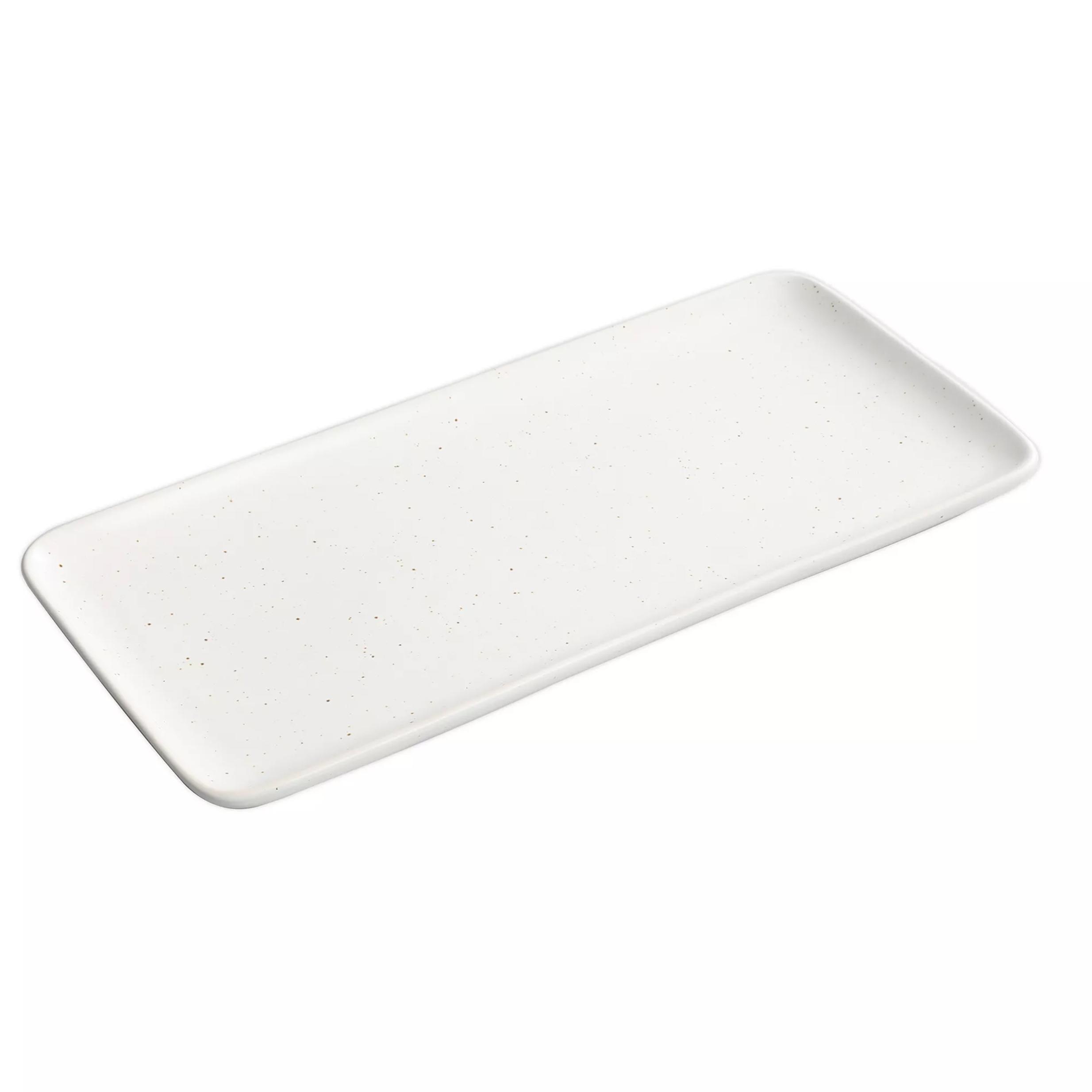 Affordable Our Table Landon 13 Inch Rectangle Stoneware Serving Tray in ...