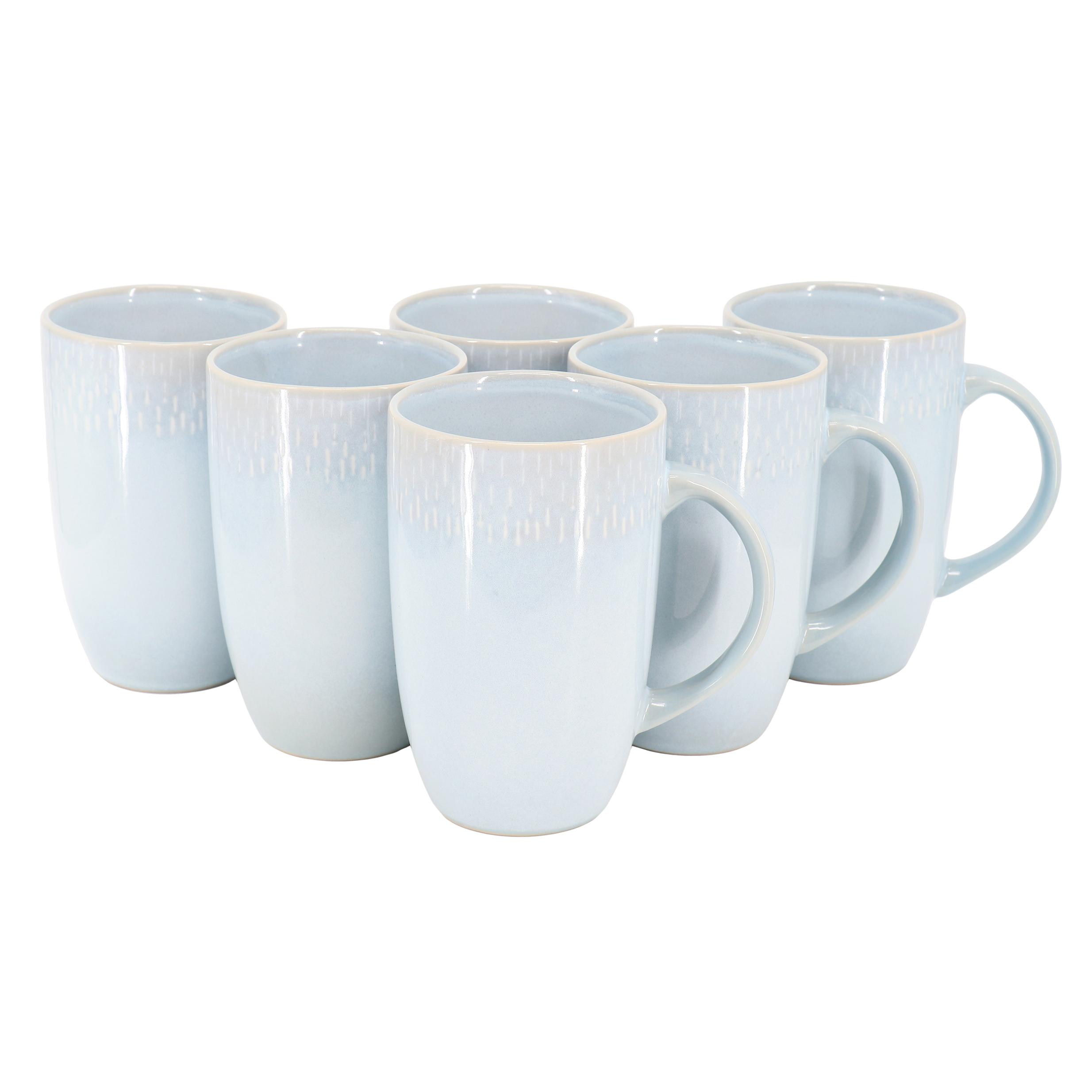 Affordable Meritage Jasper 6 Piece 22 Ounce Stoneware Tall Latte Cup ...